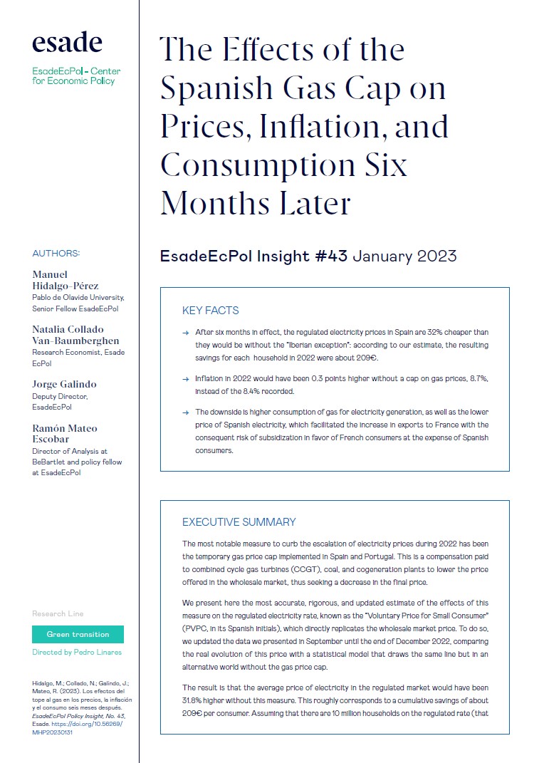 The Effects of the Spanish Gas Cap on Prices, Inflation, and ...