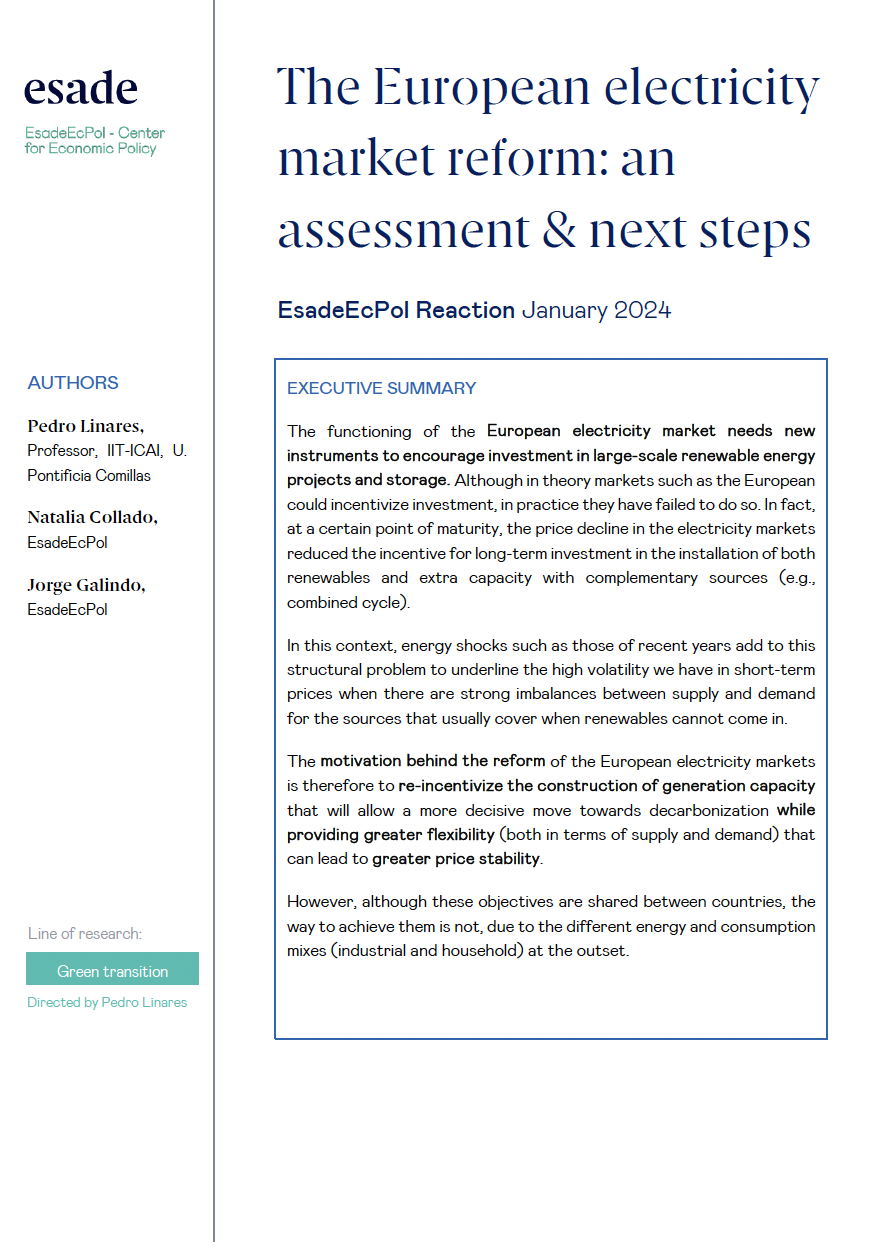 The European electricity market reform: an assessment & next steps ...